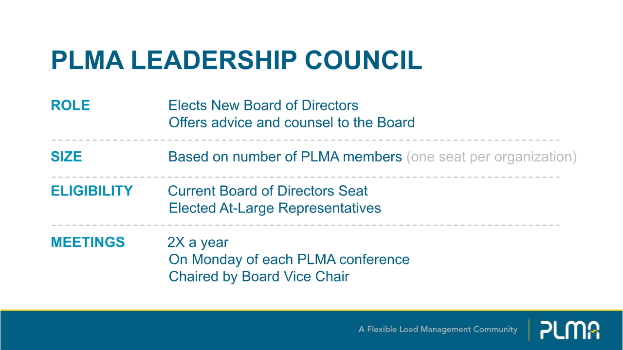 PLMA Leadership